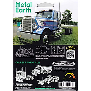Fascinations Metal Earth Freightliner Long Nose Truck 3D Metal Model Kit