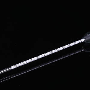 2Pcs Glass Hydrometer Densitometer Glass Float Meter, Pram,Light Meter (1.1-1.2)