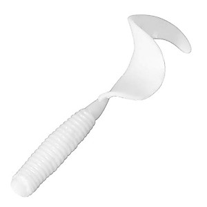 Lixada 100pcs 4cm Soft Artificial Fishing Lures Swimbait Tail Grub Lures Worm Moggot Grub Lures Baits