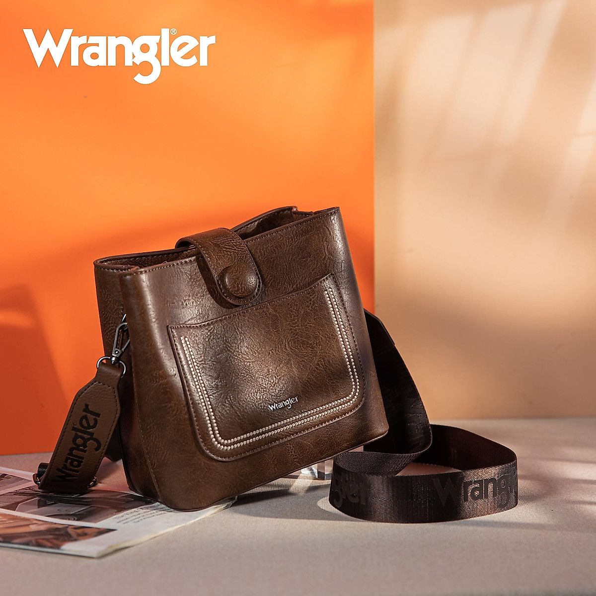 Wrangler Vintage Crossbody Purses for Women Purses and Handbags for Gift WG114-110BR