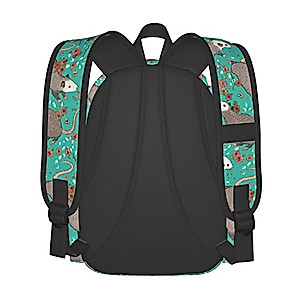 Biunnru Possums Travel Backpacks 15 In Cartoon Backpacks For Laptop Backpack