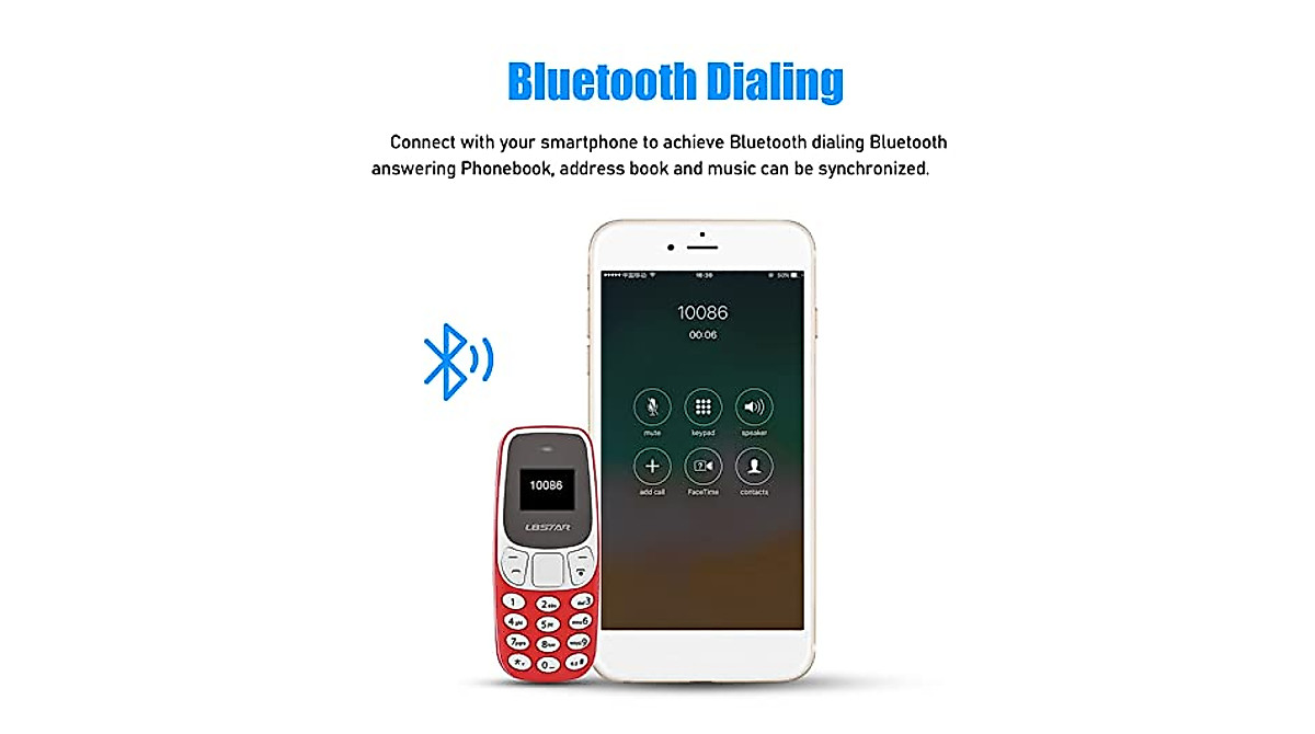 WESE BM10 Mini Bluetooth Phone - Compact & Portable