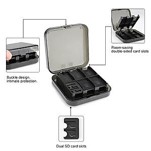 Cute Axolotls Game Card Case Shockproof Storage Box Carrying Case with 12 Slots Card for Switch