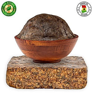 African Black Soap Paste 8 oz. 100% Raw Pure Natural From Ghana. Acne Treatment, Aids Against Eczema & Psoriasis, Dry Skin, Scars and Dark Spots. Great For Pimples, Blackhead, Face & Body Wash.