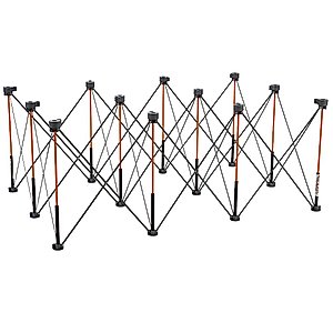 BORA Centipede CK12S 30 inch height Portable Work Stand, Includes 4 X-Cups, 4 Quick Clamps, Carry Bag, Portable Work Support Sawhorse, 4Ft x 6Ft, 30 inch work height, 4500lb weight capacity , Orange