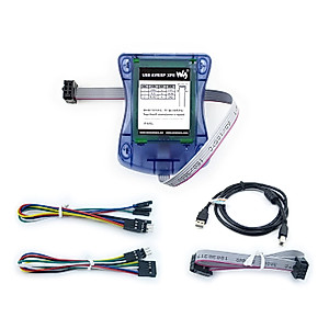 Waveshare ATMEL AVR Programmer USB AVRISP XPII Compatible Atmel at AVR ISP mk2 mkII in-System Programmer Supports AVR Studio 4/5/6/7