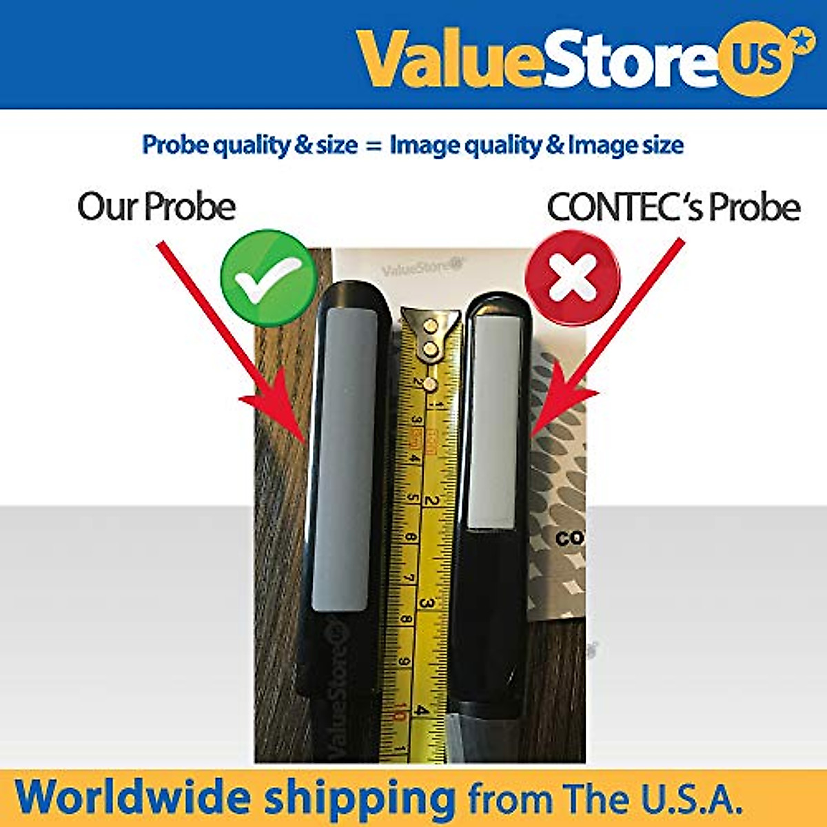 Portable Ultrasound Scanner Veterinary Pregnancy V16 with 7.5 MHz Rectal Probe for Cattle, Horse, Camel, Equine and Cow.