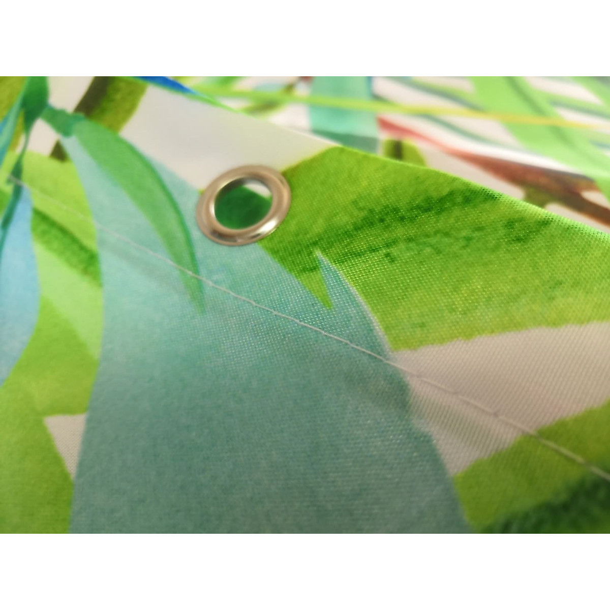 Mimihome Flamingo Shower Curtain, Flamingos Leaves Waterproof Fabric Bathroom Shower Curtains, 72W by 72H