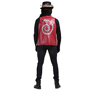 Fun Costumes Men's Plus Size Voodoo Doctor, Skeleton Witch Halloween Outfit, Macabre Underworld Suit 5X Black