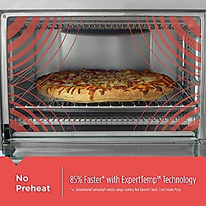 BLACK+DECKER Crisp ‘N Bake Air Fry Countertop Oven with No Preheat, Stainless Steel, TOD5035SS