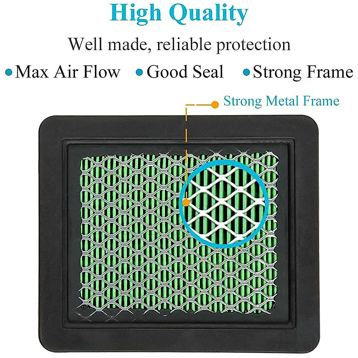 Compatible with 17211-zl8-023 Air Filter Tune Up Kit for Honda GCV190 GC190 GC160 GX100 Engine HRC216 HRR2169VKA HRX217 Lawn Mower with GCV160 fuel filter, Premium Lawn Mower Air Cleaner Element