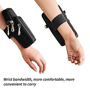 LassZone Women Crossbody Phone Bag Zipper Waterproof Nylon Wallet Cellphone Purse Ladies Shoulder Bag Wristlet Handbag