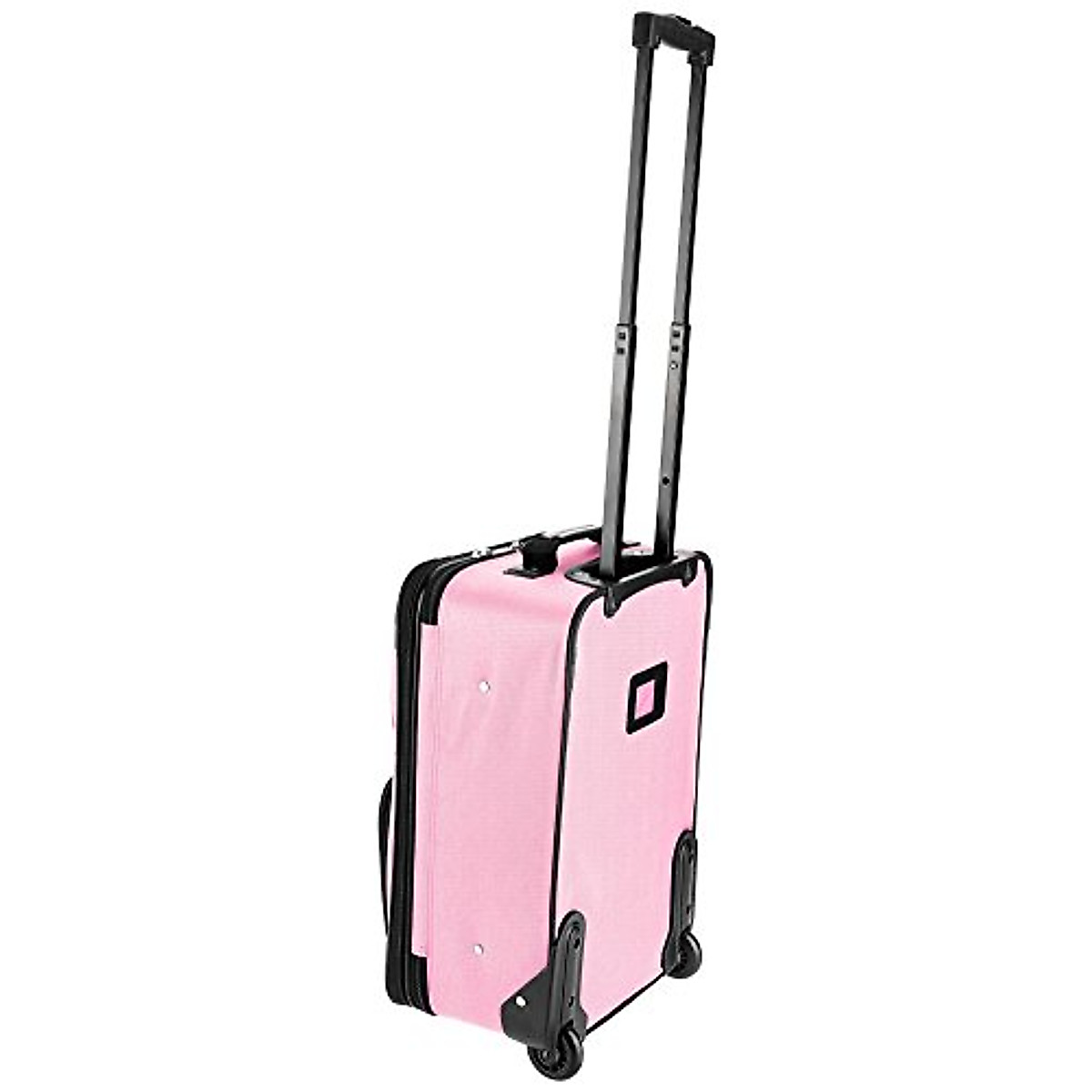 Rockland Fashion Softside Upright Luggage Set, Expandable, Pink, 2-Piece (14/19)