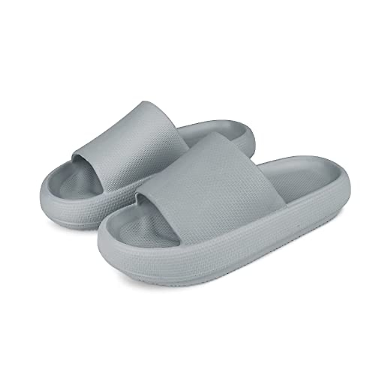 Cloud Slippers Slides for Women and Men, Pillow Sandal Slides Massage Bathroom Shower Quick Drying Non-slip Cloud Cushion Cozy Slides for Indoor & Outdoor