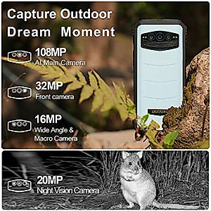 DOOGEE S100 Rugged Smartphone(2023), 20GB+256GB Dual 4G Gaming Rugged Phones Unlocked, 120Hz 6.58" Rugged Cell Phone, 66W Fast Charge, Dual Speakers, Android 12, 108MP Camera, Night Vision, NFC, OTG