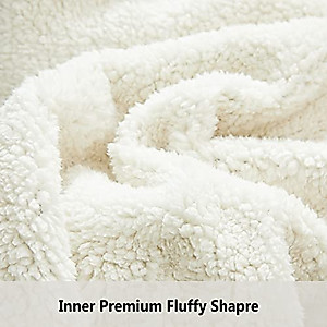 AELOS Plush Fuzzy Shaggy Faux Fur Wearable Blanket Hoodie,Luxury Sherpa Blanket Sweatshirt for Adult,Ovesized Cozy Hoodie Blanket Gifts for Women and Men,One Size Fits All(Gray)