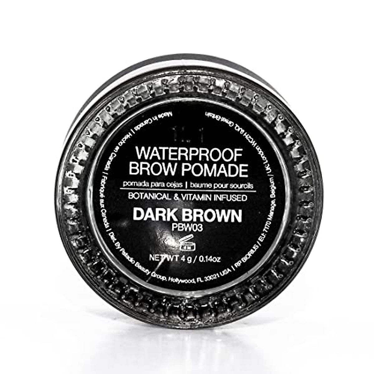 Palladio Brow Pomade Waterproof, 24 Hour Wear, Smudge Proof and Sweat Resistant Formula, Super Creamy Formula Glides on And Helps to Fill in Brows for a Dramatic, Defined, Flawless Look (Dark Brown)