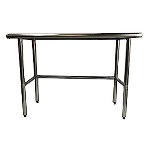 Commercial Stainless Steel Food Prep Work Table with Crossbar Open Base 24 x 30