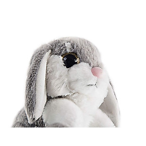 My OLi Bunny Rabbit Stuffed Animal Plush Bunny 8.5" Easter Stuffed Bunny with Floppy Ear Plush Rabbit Bedtime Friend Plush Toy Gifts for Girls Boys Kids, Gray