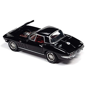 Johnny Lightning JLCG022 Classic Gold VER A 1965 Chevy Corvette Tuxedo Black