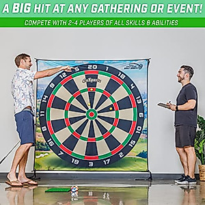 GoSports Chip N' Stick Golf Games with Chip N' Stick Golf Balls - Giant Size Targets with Chipping Mat - Choose Classic or Darts