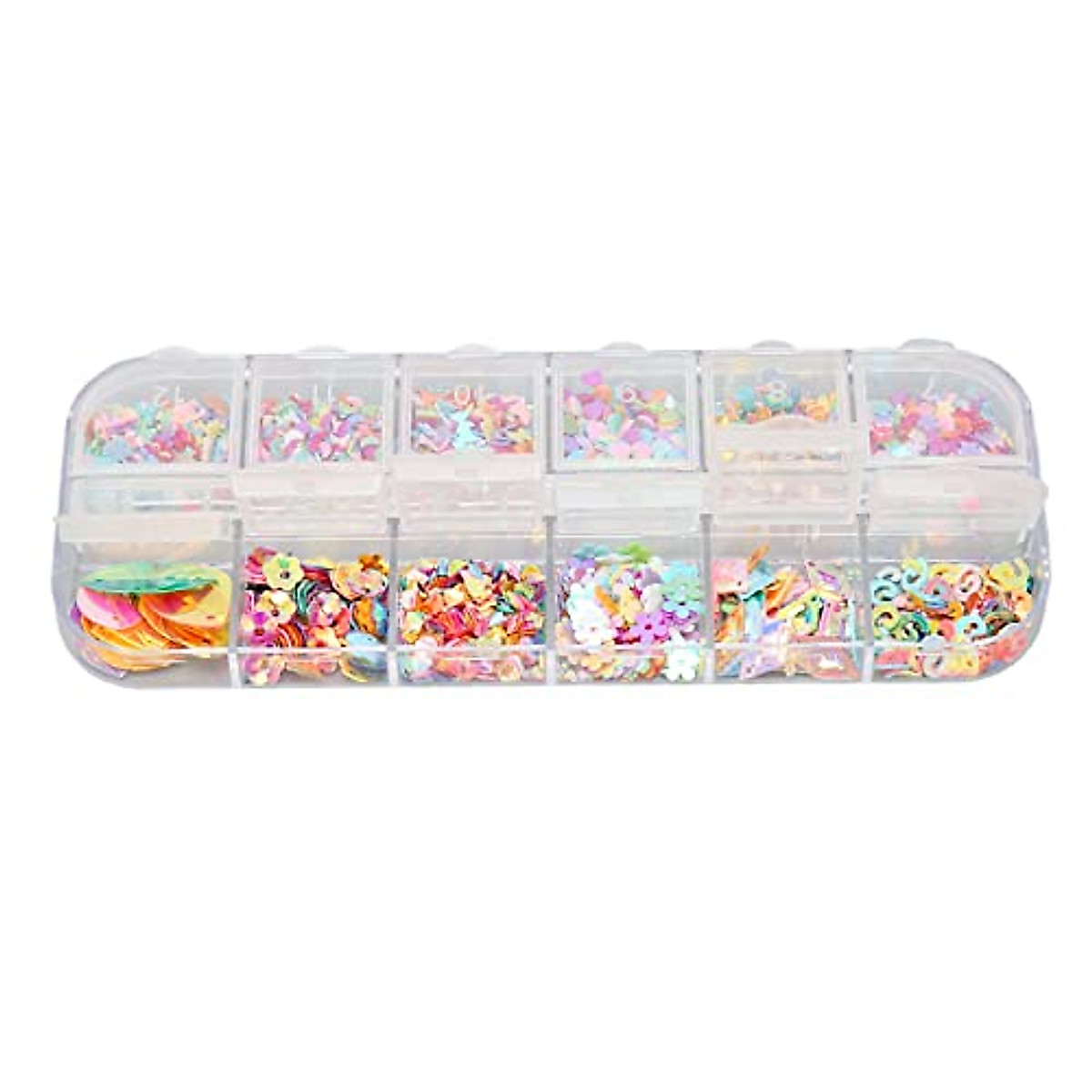 Art Glitter Sequins, Shiny Nail Decals Flakes Decoration Portable Practical for Nail Art Craft Makeup