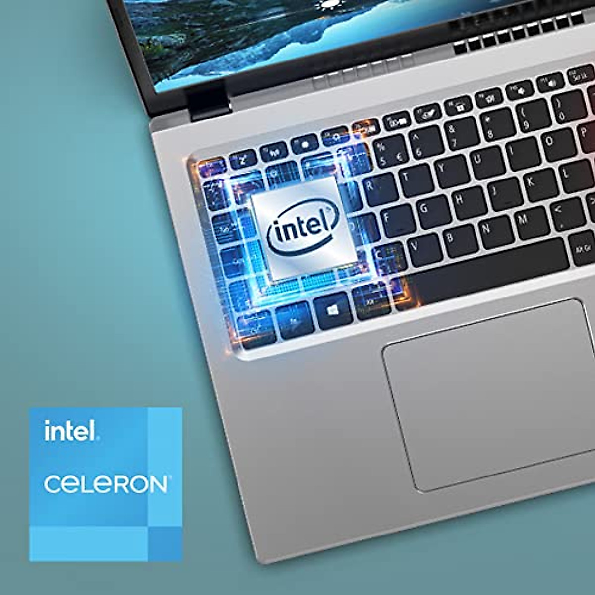Acer Aspire 1 A115-32-C96U Slim Laptop | 15.6" Full HD Display | Intel Celeron N4500 Processor | 4GB DDR4 | 128GB eMMC | WiFi 5 | Microsoft 365 Personal 1-Year Subscription | Windows 11 Home in S mode
