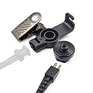 AIRSN XTS2500 Earpiece for Motorola Radio XTS5000 XTS3000 Walkie Talkie with Acoustic Tube and Mic&PTT Surveillance Headset