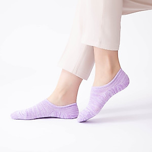 IDEGG No Show Socks Women 10 Pairs Low Cut Anti-Slid Novelty Athletic Casual Invisible Liner Socks