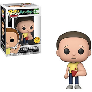 Funko Pop! Animation: Rick and Morty - Bloody Sentient Arm Morty Chase Variant Limited Edition Vinyl Figure (Includes Compatible Pop Box Protector Case)