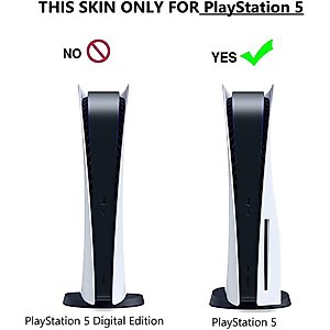 PS5 Console and DualSense Controller Skin Vinyl Sticker Decal Cover, Suitable for Playstation 5 Console and Controller, Durable, Scratch-Resistant, Disk Version (Demon Slayer[7620])