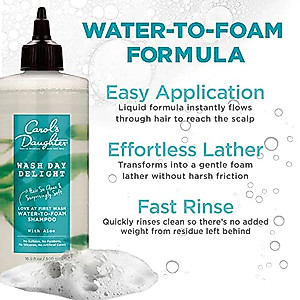 Carol's Daughter Wash Day Delight Sulfate Free Clarifying Shampoo and Deep Conditioner Gift Set with Aloe and Micellar - Best for Curly, Natural, and Textured Hair – Detangle and Moisturize