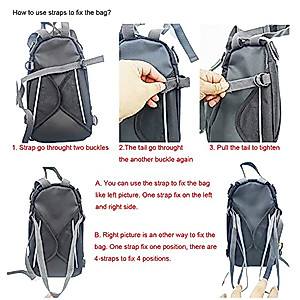 WOLT Powersports Motorcycle Tank Bag With waterproof rain cover Strong Magnetic, Motorbike Bag Transparent Pocket For Cell Phone Navigation, Update Version (Grey) …