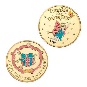 DOOBAANN Tooth Fairy Gift Coins,Reward for Lost Tooth Kids,Tooth Fairy Coins to Encourage Kids to Brush Their Teeth,3 Set (Encourage Brushing)