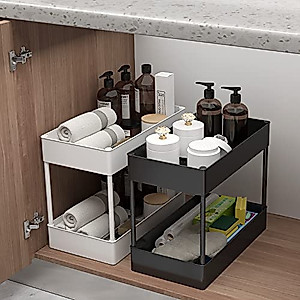 ONTUBE Porcelain Cotton Swabs Holder Organizer with Crystal Lid and Easy to Clean, White (Gold Lid,Set of 1)