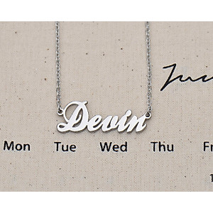 GR859C Custom Made Any Name Necklace Cobi Stainless Steel Jewelry for Mother