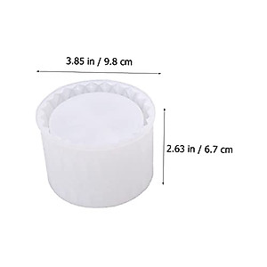 Beavorty 2 Pcs Jar Silicone Mold Small Containers Silicone Planter Mold Tray Mold Containers with Lids Trinket Tray Resin Candy Jar Molds Silicone DIY Mold Cosmetics Container Making Tool