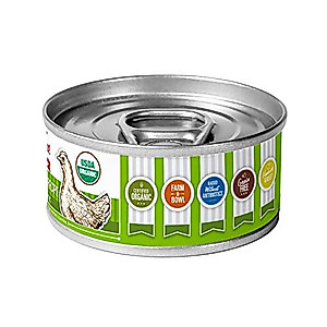 Tender & True Organic Chicken & Liver Recipe Canned Cat Food, 5.5 oz, Case of 24