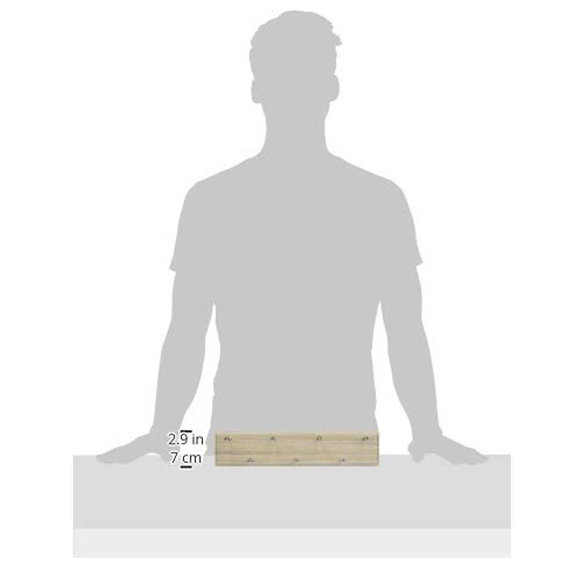 Easy Track Belt Rack Closet Storage, Weathered Grey