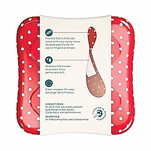 Welly Bandages - Handy Bandies | Adhesive Flexible Fabric Bravery Badges | Assorted Shapes for Minor Cuts, Scrapes, and Wounds | Colorful and Fun First Aid Tin for Fingers and Toes - 24 Count