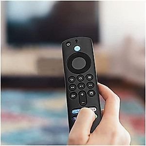 SaharaCase Amazon Fire TV Stick 4K (3rd Generation) Remote Silicone Case for Apple AirTag Lightweight Anti Slip Shockproof Silicone Cover (Black)
