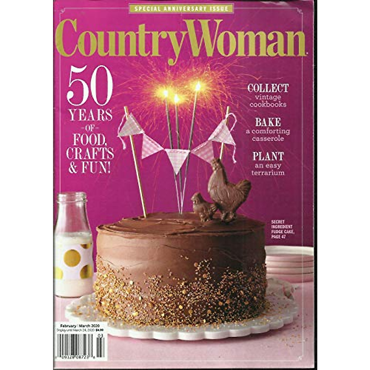 COUNTRY WOMAN MAGAZINE, SPECIAL ANNIVERSARY ISSUE FEBRUARY/MARCH, 2020