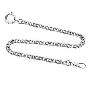 Gotham Men's Silver-Tone 17 Jewel Mechanical Exhibition Pocket Watch # GWC14040SB