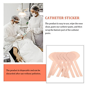 Healifty 6 Sheets of Nasal Tube Holder Nasogastric Feeding Tube Fastener Catheter Fixed Tape Sticker Adhesive Decals for Home Clinic Care Nursing Supplies 11x8. 5x0. 1cm