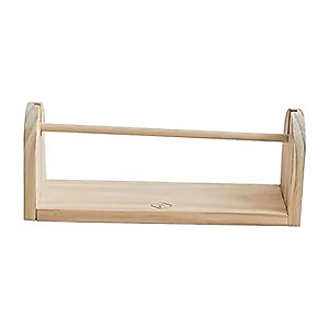 Tachiuwa Yarn Ball Holder Yarn Dispenser Portable Wooden Yarn Rolling Holder Thread Yarn Spindle Rack for Craft Crocheting Knitting DIY Supplies, 25cmx15cm