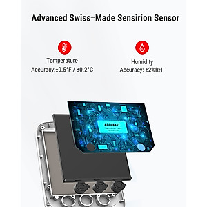 ThermoPro Bluetooth Hygrometer Thermometer, 260FT Wireless Remote Temperature and Humidity Monitor, with Large Backlit LCD, Indoor Room Thermometer and Humidity Gauge, Max Min Records, 2 Pack