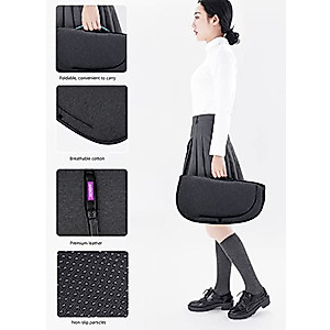 Newsty Gel Seat Cushion, Upgraded Foldable Office Chair Seat Cushion Orthopedic Car Seat Cushion for Back, Coccyx, & Tailbone Pain Relief Expecially for Long Sitting