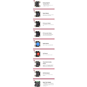 XYGStudy Raspberry Pi Pico Entry-Level Sensor All-in-one Design Kit, Including Pico Expansion Board and 15 Common Modules (Pico-Sensor-Kit-B)