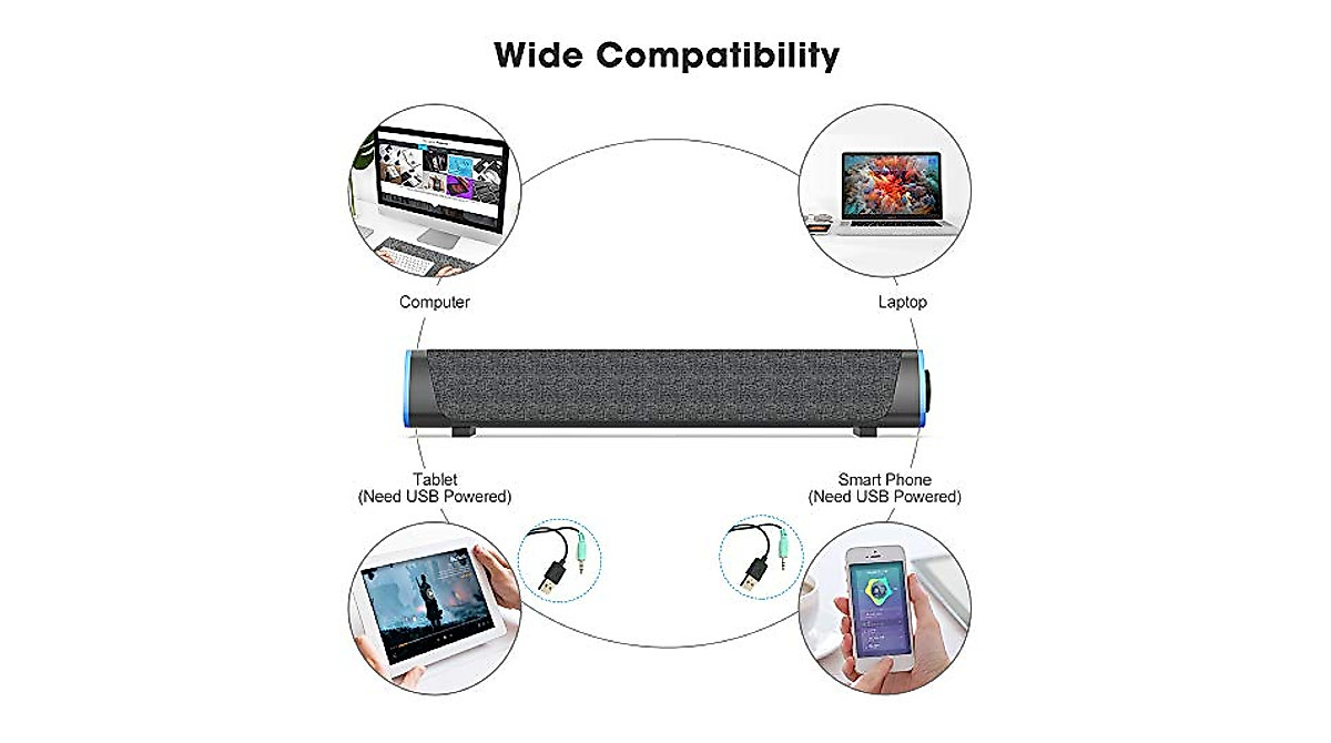 SOULION R30 RGB Computer Speakers for Stunning Sound