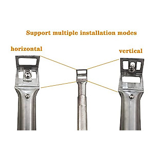 Dongftai 1" Dia Adjustable Burner (5-Pack) and Adjustable Crossover Tube (4-Pack) Extends from 14" to 19" BBQ Replacement Parts for Nexgrill, Brinkmann, Dyna-Glo, and Most Gas Grill Models